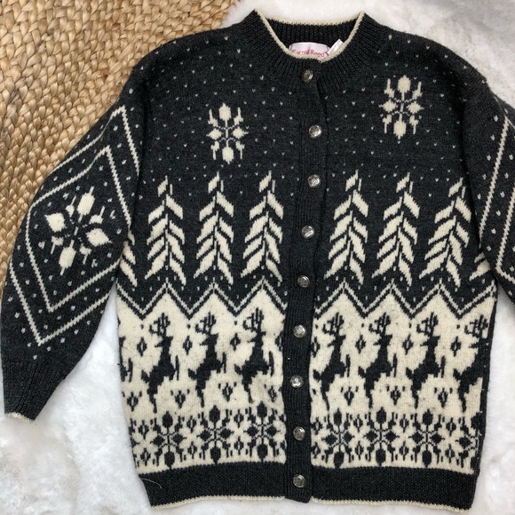 Carroll Reed | Sweaters | Vintage Holiday Cardigan Sweater | Poshmark